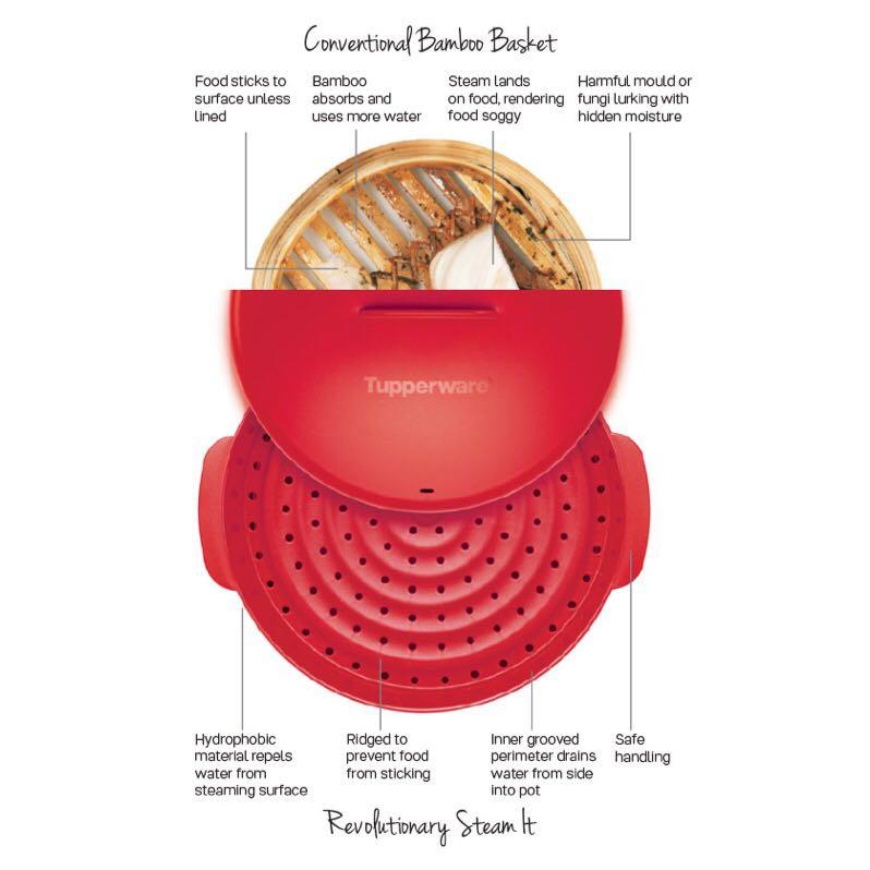READY STOCK | Tupperware 2-Tier Steamer (Steam It), Furniture & Home ...