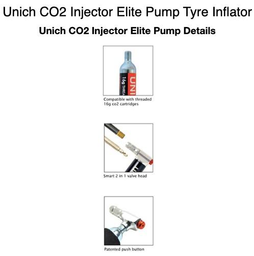 UNICH CO2 ELITE - C02 INFLATOR W/ CATRIDGE, Sports Equipment, Bicycles ...