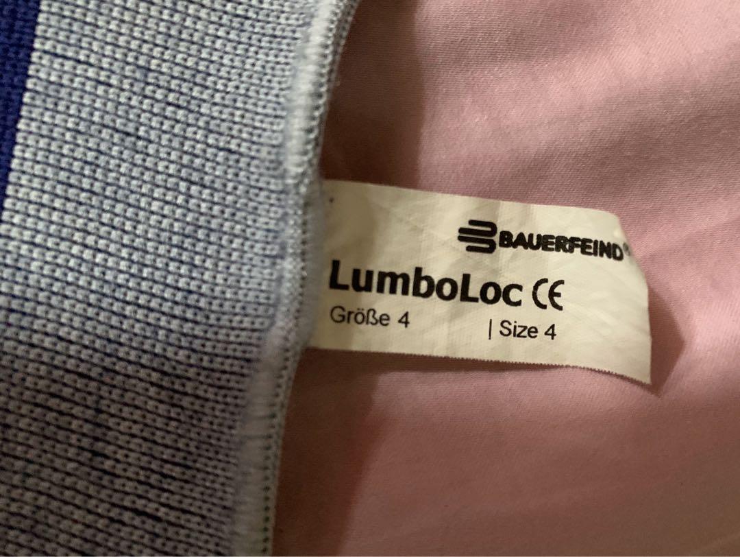 Bauerfeind Lumboloc Back Brace, Health & Nutrition, Braces, Support ...