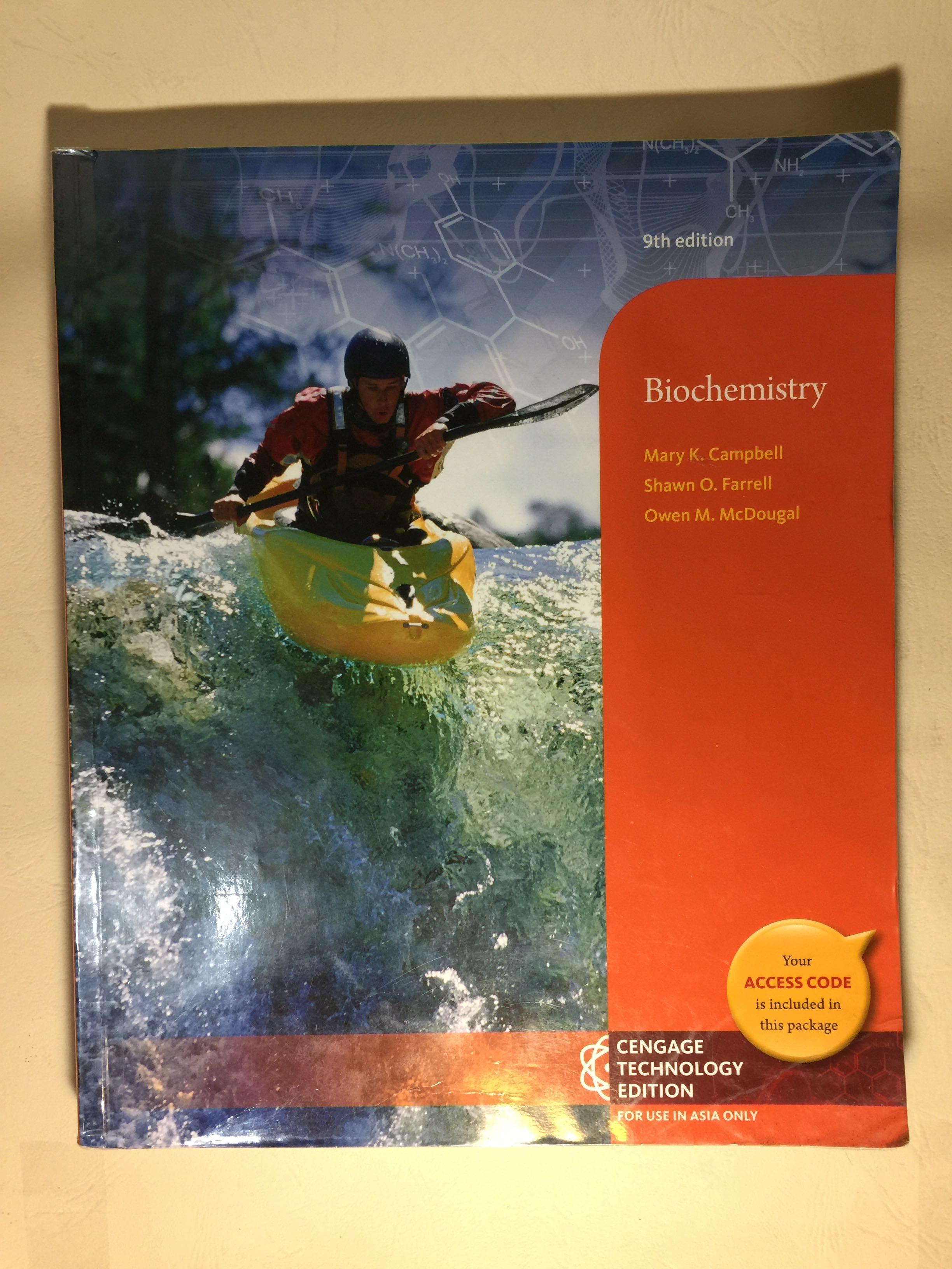 Biochemistry 9th edition Mary K. Campbell, Hobbies & Toys, Books ...