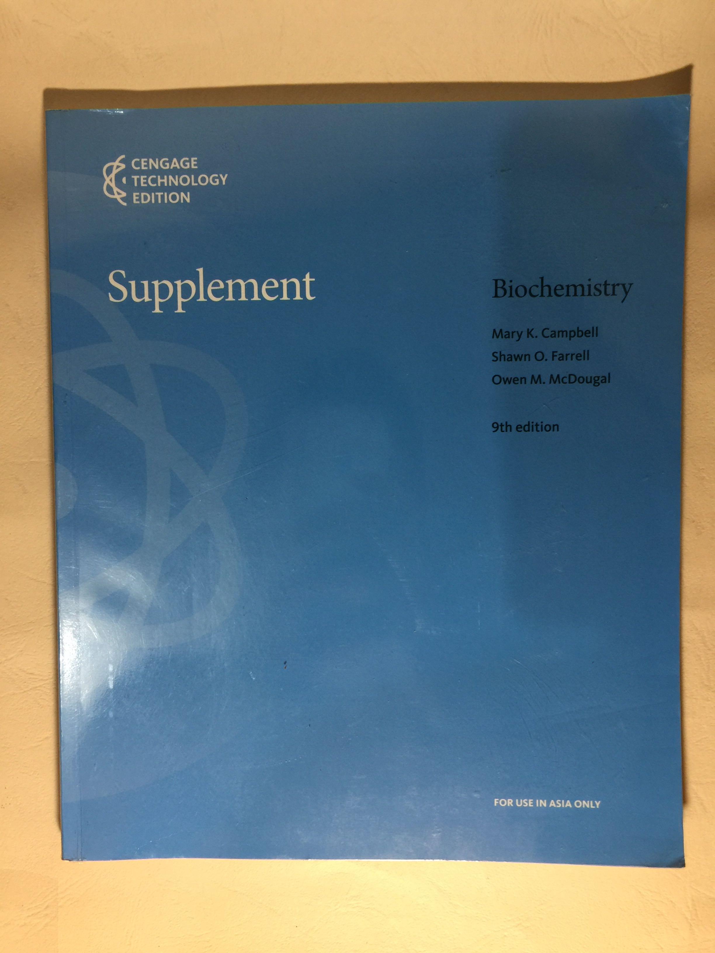 Biochemistry 9th edition Mary K. Campbell, Hobbies & Toys, Books ...