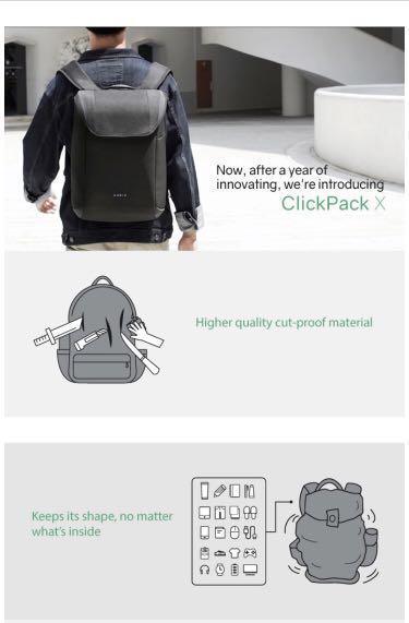 Brand New Korin Clickpack X, Men's Fashion, Bags & Wallets, Backpacks ...