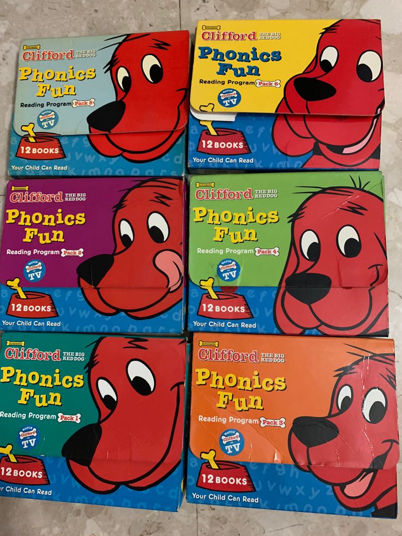 Clifford Phonics Fun books and cd set, Hobbies & Toys, Books ...