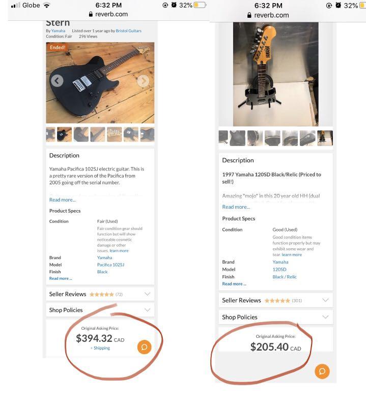 Electric Guitar: 1986 Yamaha Pacifica PAC102-SD Telecaster (First Gen ...