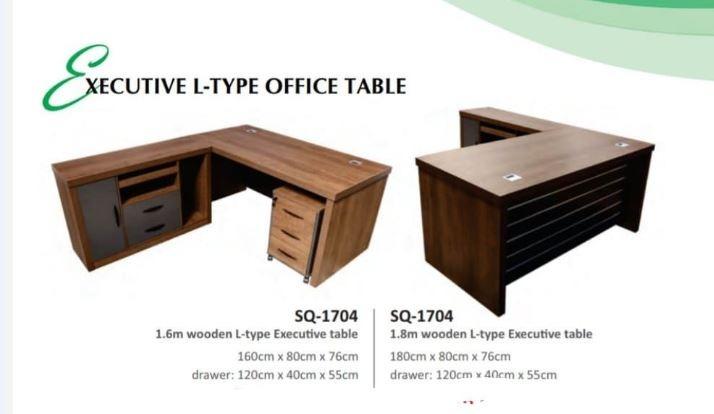 Executive table L-type / Office table II, Furniture & Home Living ...
