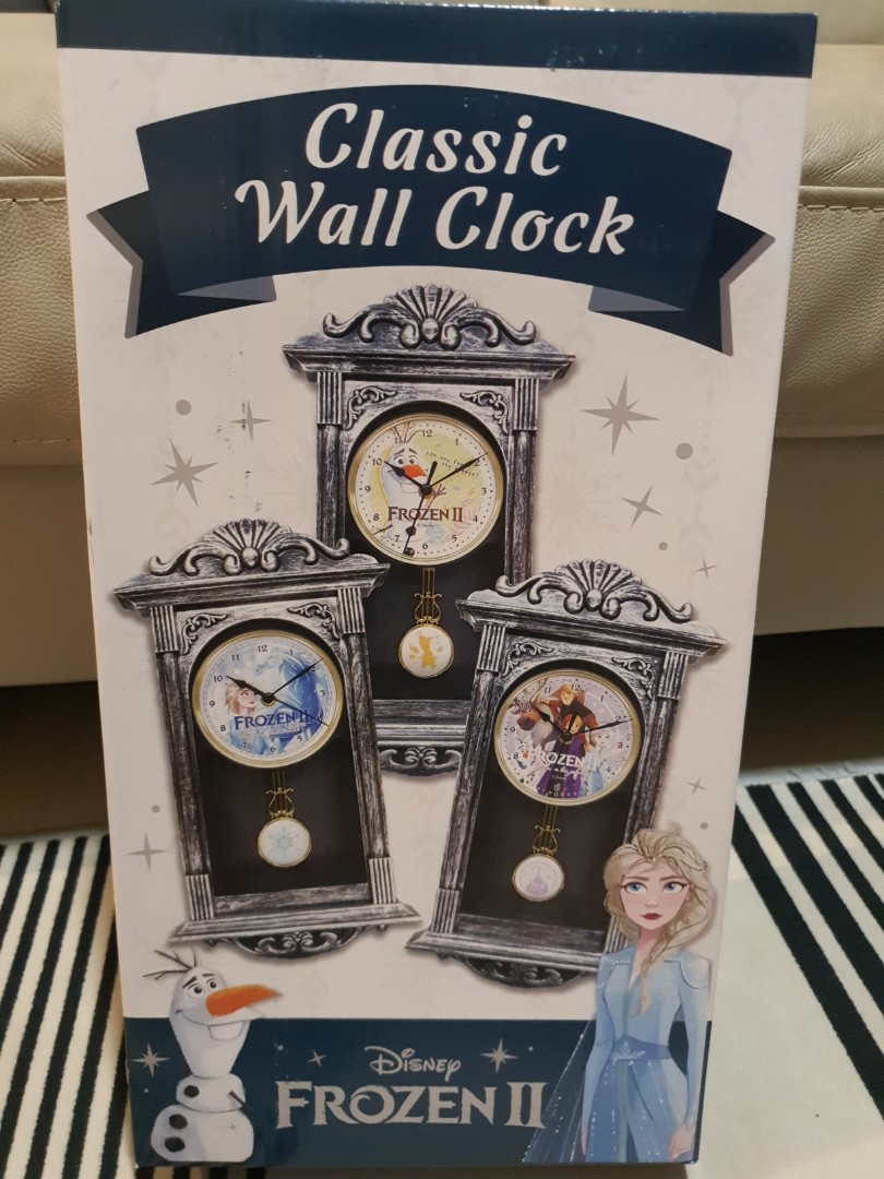Frozen 2 Classic Wall Clock, Furniture & Home Living, Home Decor ...