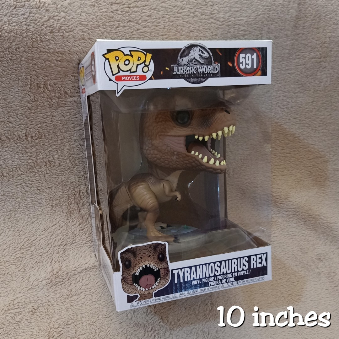 Funko POP! Jurassic World TYRANNOSAURUS REX (10 inches), Hobbies & Toys ...