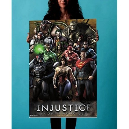 Injustice - poster - GODS AMONG US, Hobbies & Toys, Stationery & Craft ...