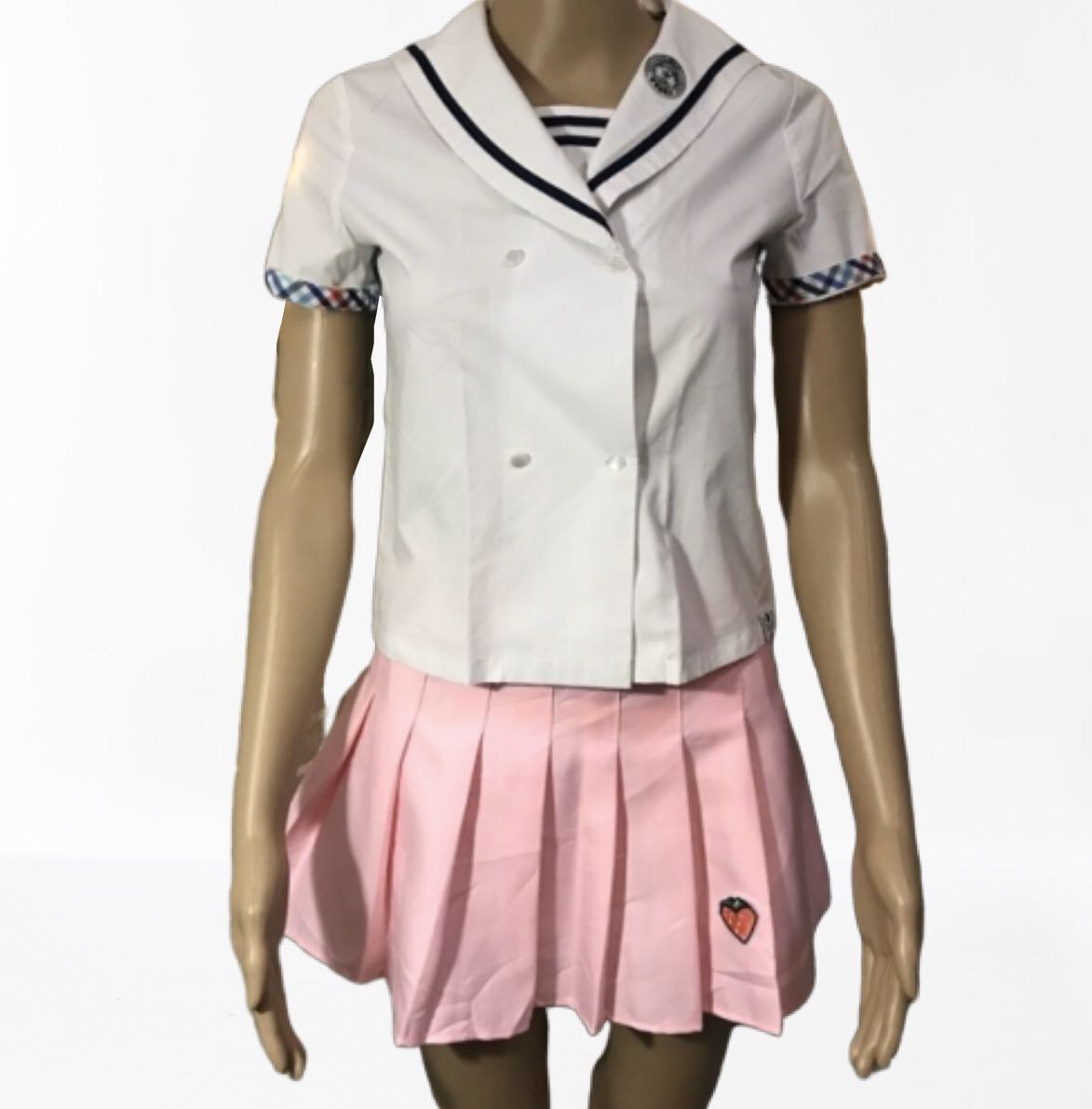 KAWAII KOREAN JAPANESE SCHOOL UNIFORM COSPLAY BLOUSE (preloved), Women ...