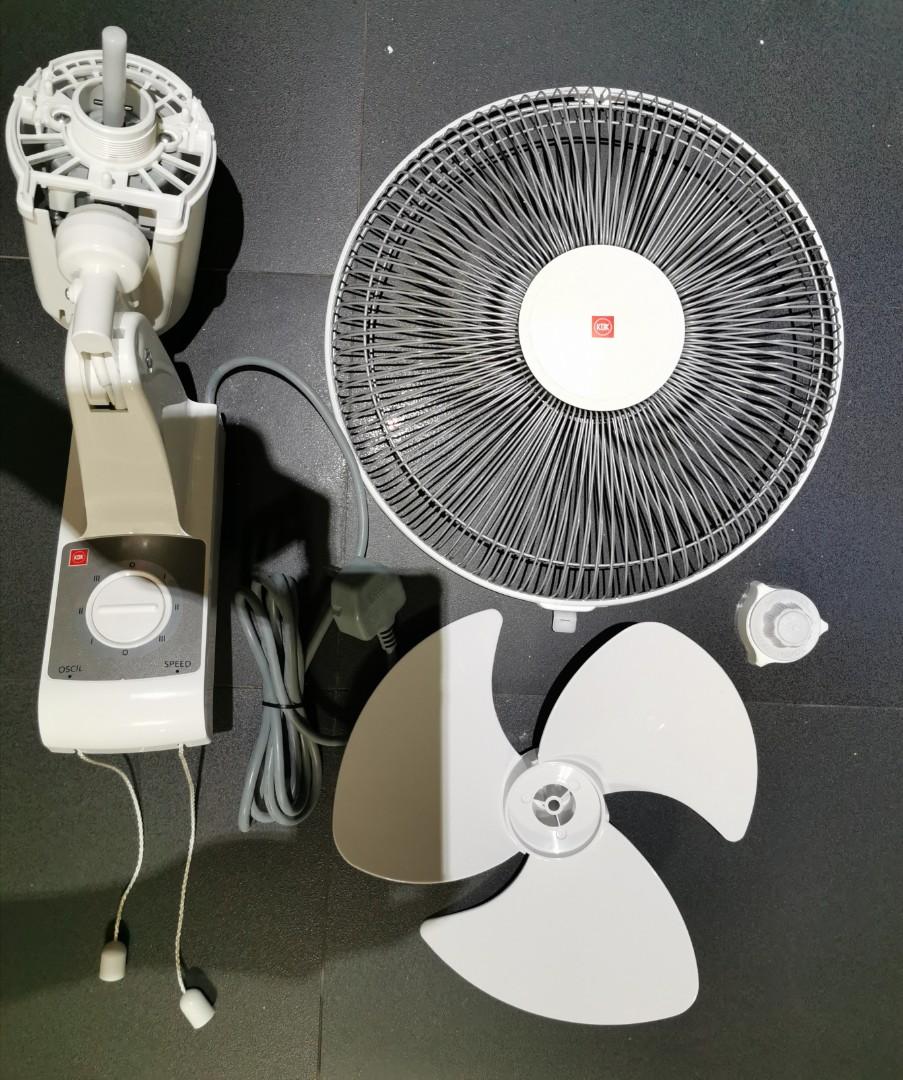 KDK Wall Fan 12" M30CS, Home Appliances, Cooling & Air Care on Carousell