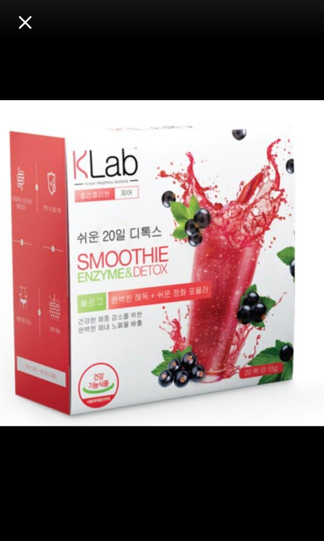 KLab smoothie Detox & Enzyme, Health & Nutrition, Health Supplements ...