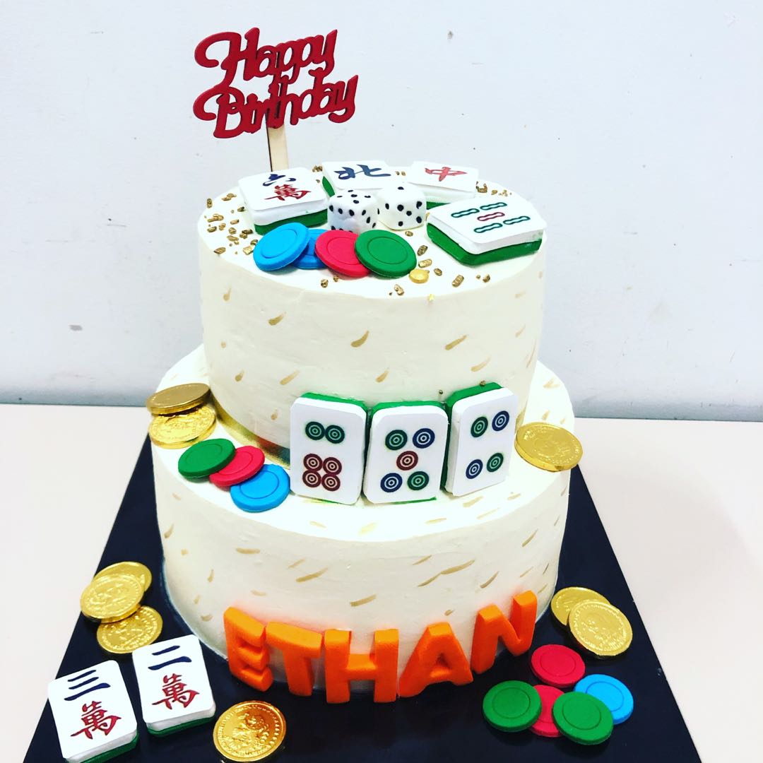 Mahjong cake, Food & Drinks, Homemade Bakes on Carousell