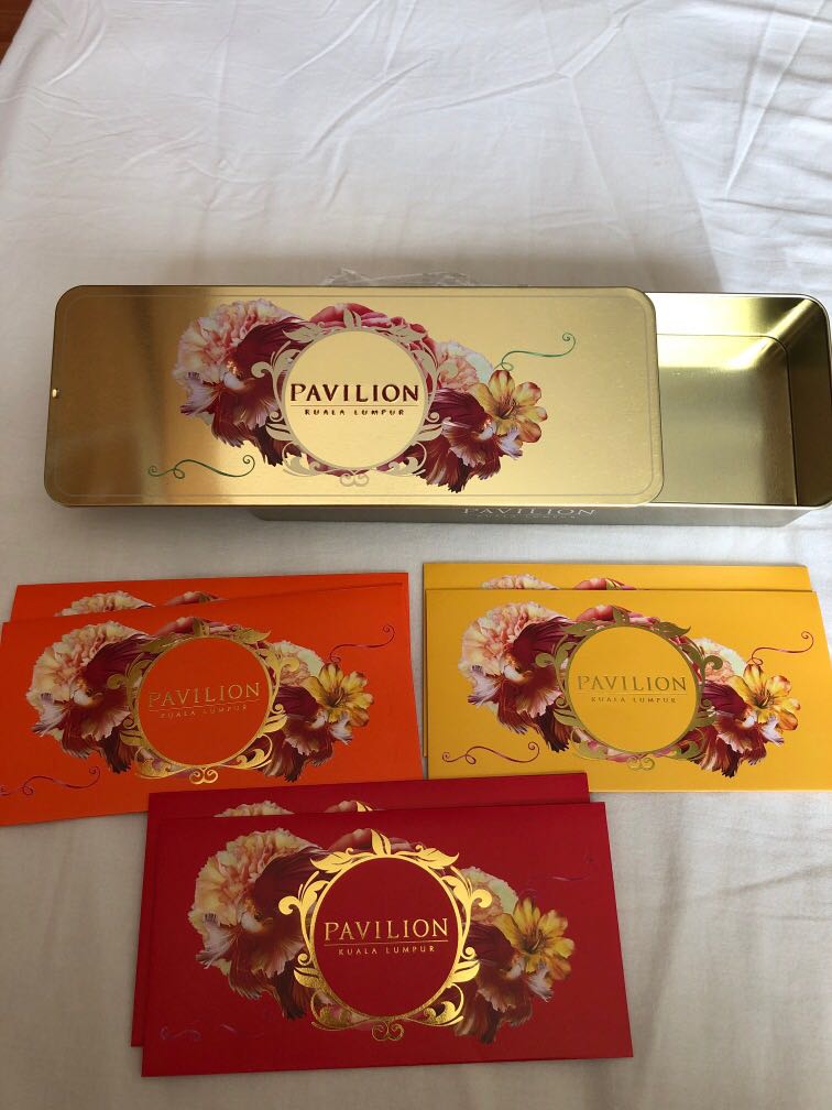 Pavilion Ang Pow Packets Tin Casing Red Packet, Hobbies & Toys ...