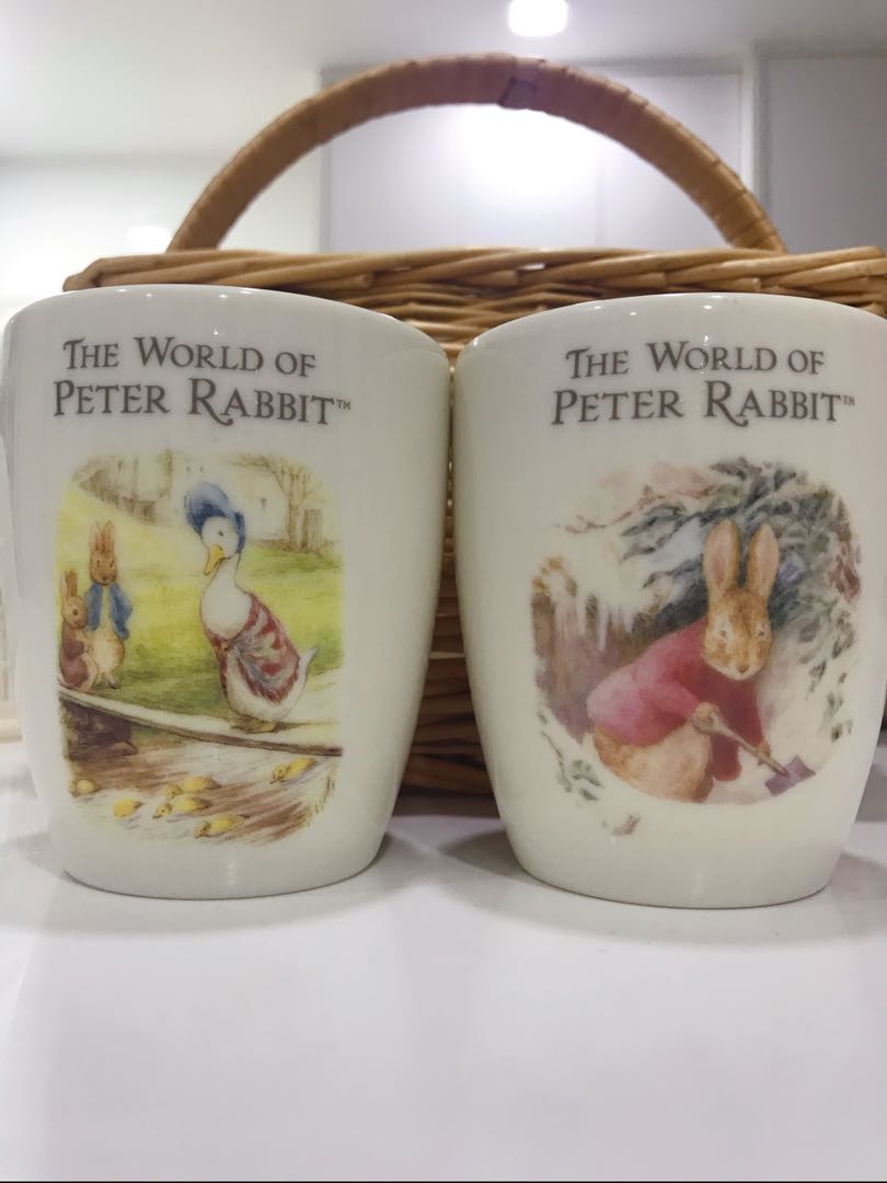 peter rabbit cup x 2, Furniture & Home Living, Kitchenware & Tableware ...