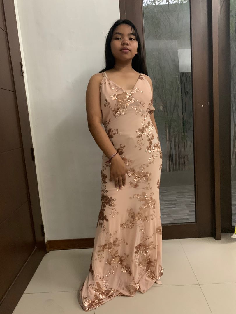 Sequenced gown, Women's Fashion, Dresses & Sets, Evening dresses ...