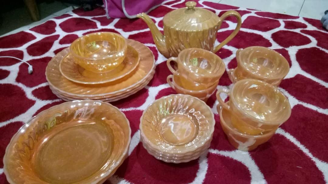 Set Cawan Antik / Vintage Set, Furniture & Home Living, Kitchenware ...