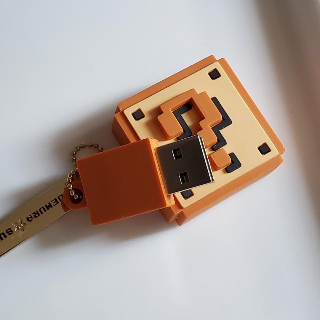 shu uemura x super Mario bros USB/4GB, 電腦＆科技, 電腦周邊及配件, 硬碟及儲存器 - Carousell
