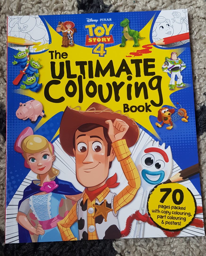 Toy Story 4 Ultimate Coloring Book, Hobbies & Toys, Books & Magazines ...