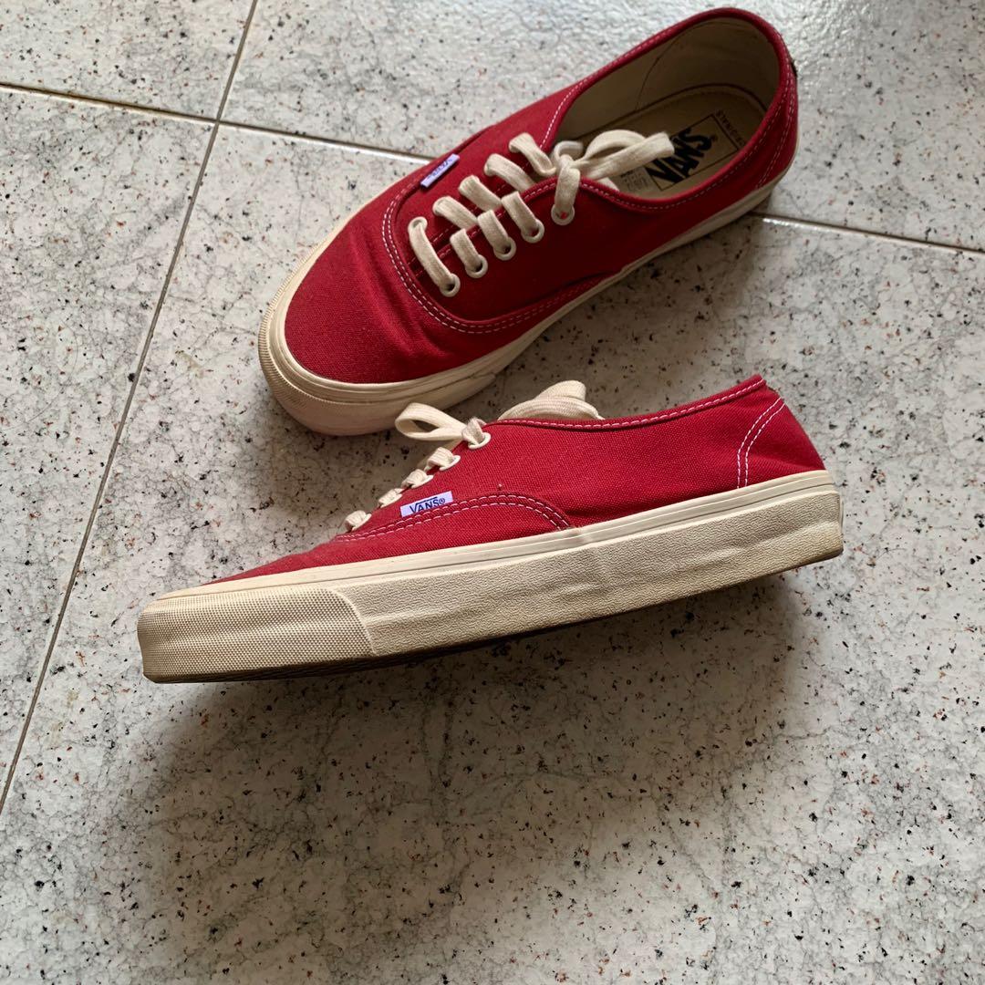 VANS VAULT AUTHENTIC LX RED, Men's Fashion, Footwear, Sneakers on Carousell