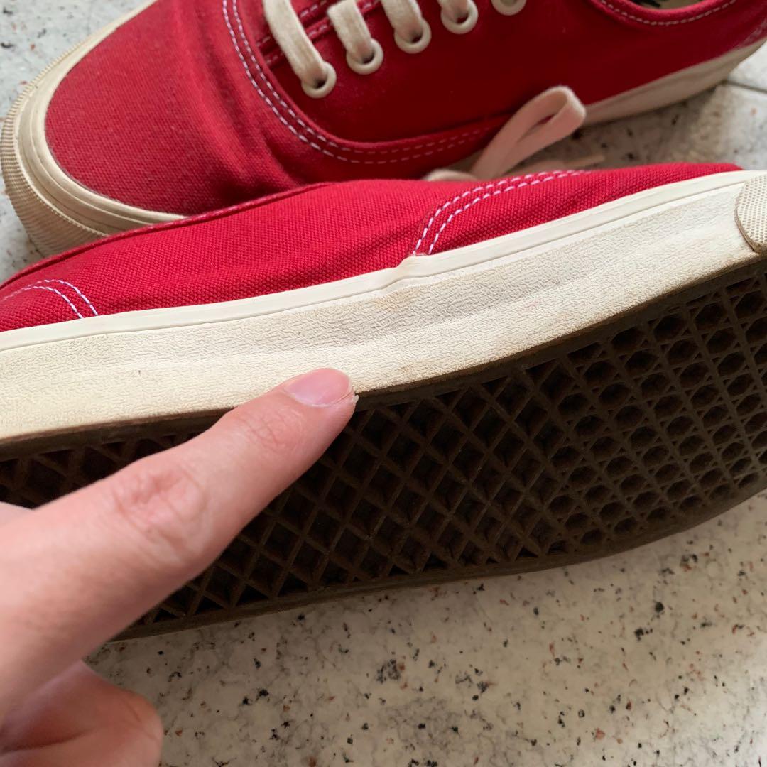 VANS VAULT AUTHENTIC LX RED, Men's Fashion, Footwear, Sneakers on Carousell