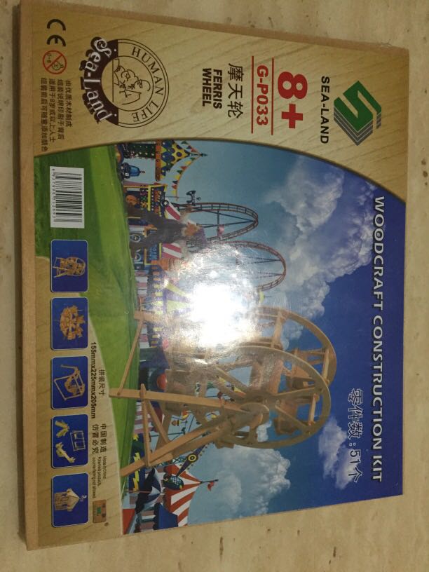 Woodcraft construction kit, Hobbies & Toys, Toys & Games on Carousell