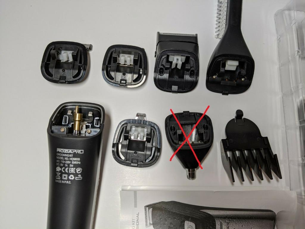 4825) Rozia Pro HQ5801 Beard Trimmer 6 in 1 Electric Trimmer Shaver ...