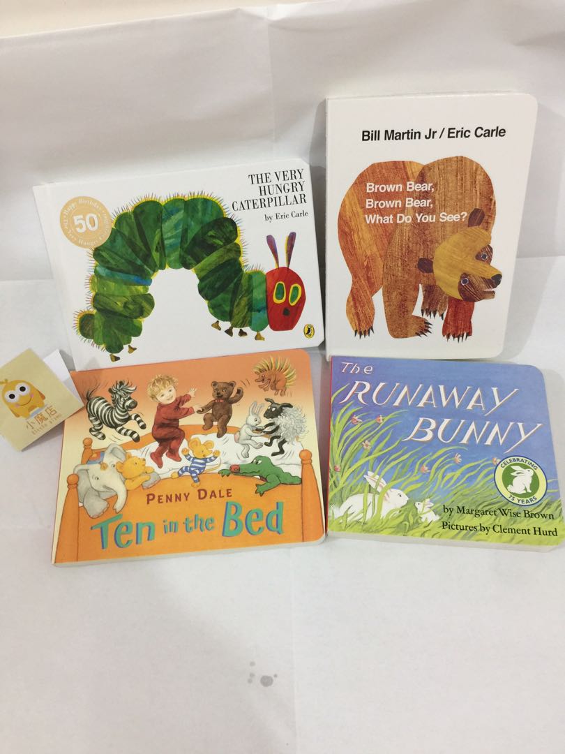 4 board books- special offer Very Hungry Caterpillar, Brown Bear, Ten ...