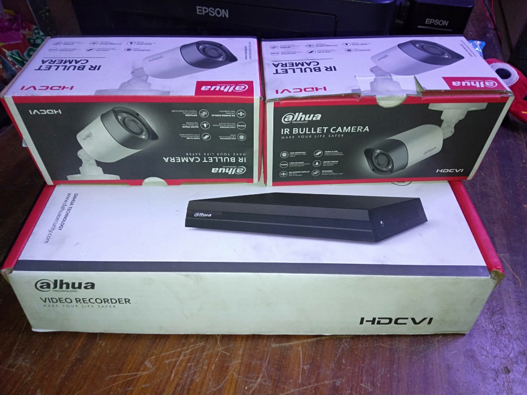 4 channel CCTV with DVR free Monitor, Furniture & Home Living, Security ...