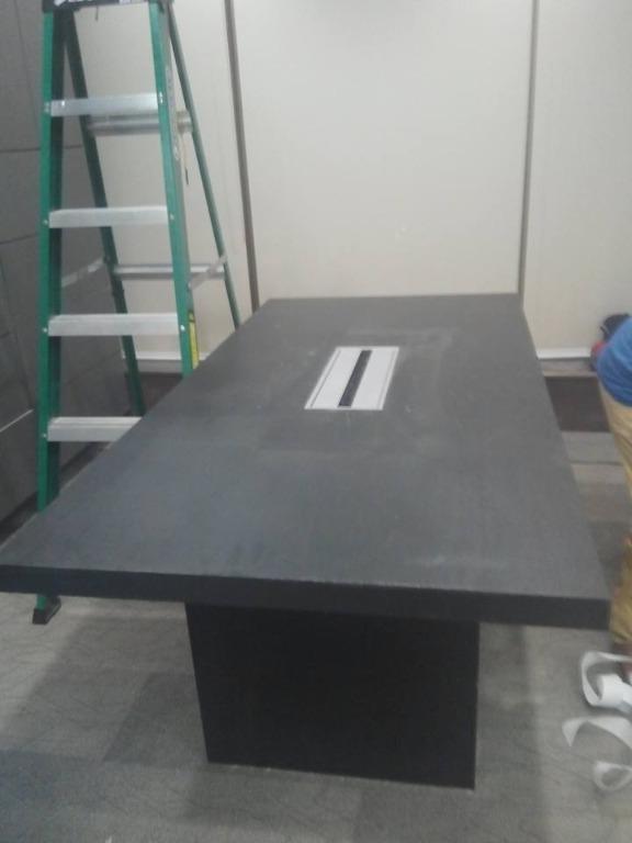 8 - 10 Seater Conference Table wire management, Furniture & Home Living ...