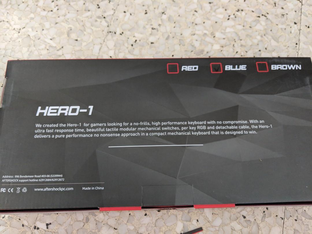Aftershock Hero 1 Gaming Mechanical Keyboard, Computers & Tech, Parts ...