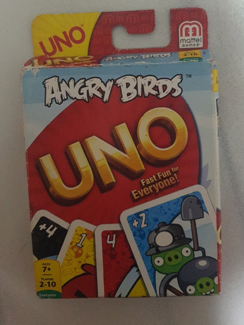 Angry Birds UNO, Hobbies & Toys, Toys & Games on Carousell