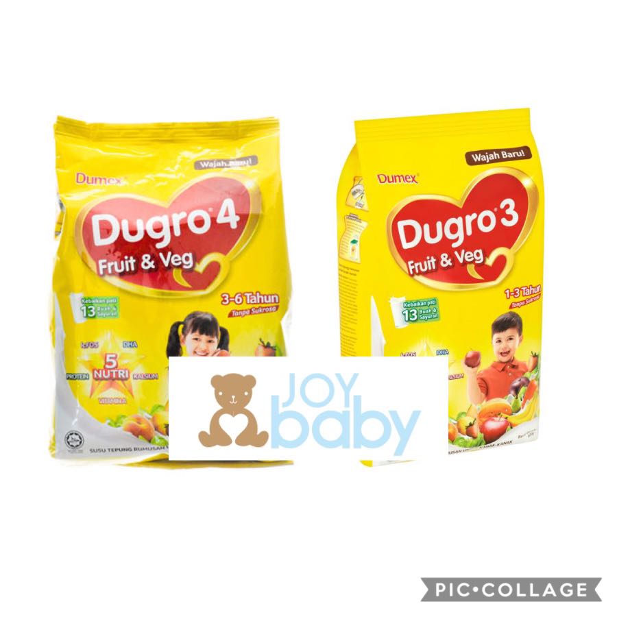 Dugro 3 dugro 4 fruit and vege milk powder, Babies & Kids, Nursing ...