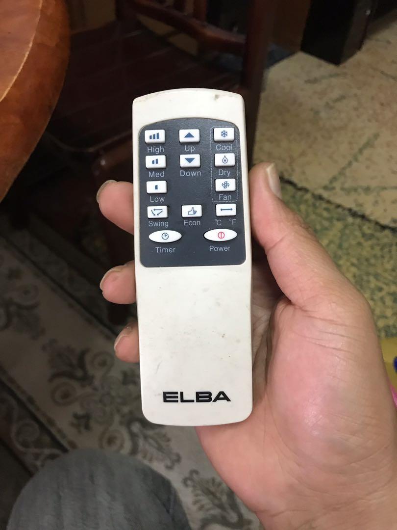 Elba potable aircond remote control, Furniture & Home Living, Furniture ...