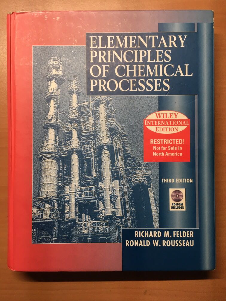 Elementary Principles of Chemical Process, Hobbies & Toys, Books ...
