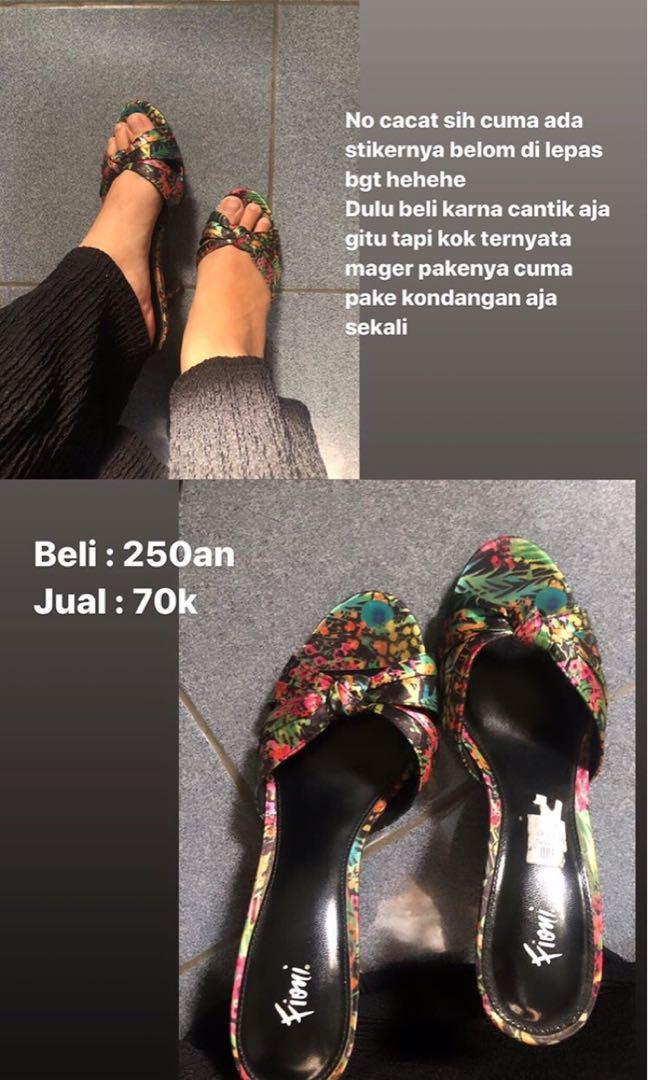 Fioni high heels, Fesyen Wanita, Sepatu di Carousell