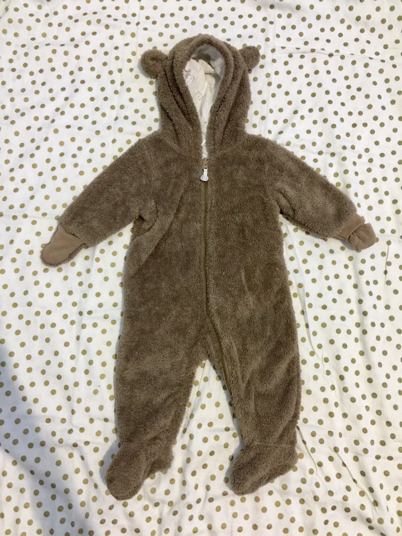 H&M bear suit onesie, Babies & Kids, Babies & Kids Fashion on Carousell