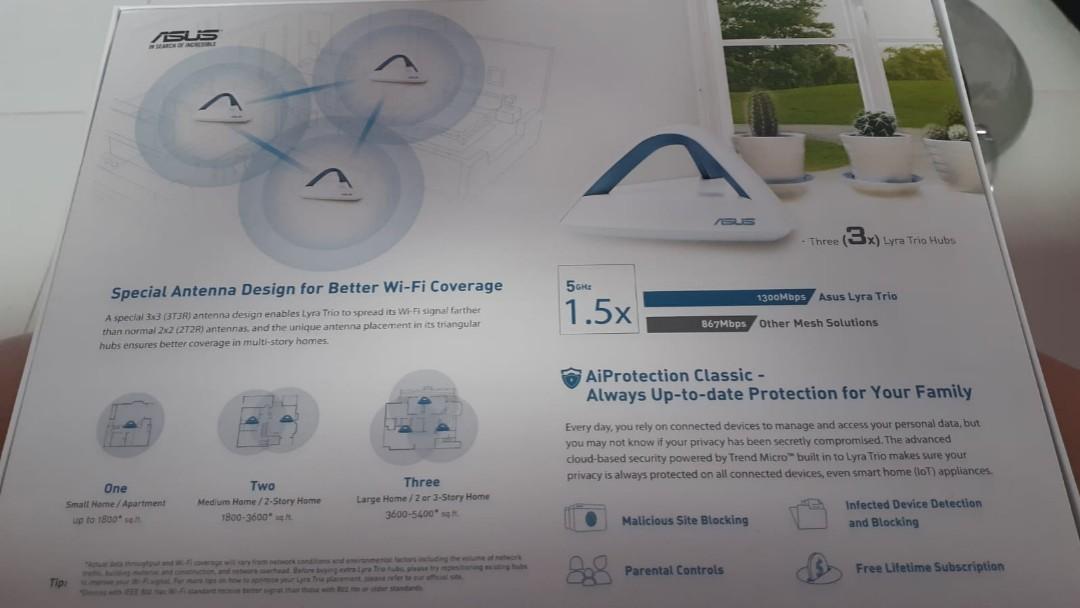 Lyra Trio MESH WI-FI SYSTEM, TV & Home Appliances, TV & Entertainment ...