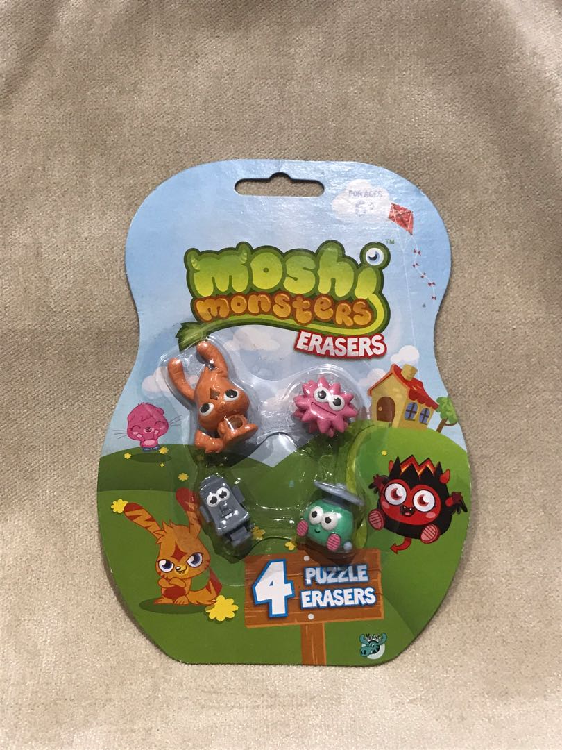 Moshi Monster Eraser/ Penghapus, Toys & Collectibles, Lainnya di Carousell