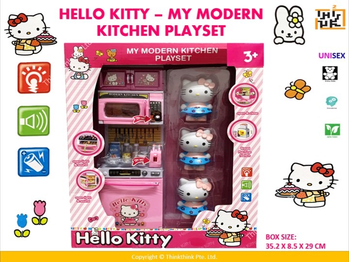 Hello Kitty Mini Kitchen Set , Hobbies & Toys, Toys & Games on Carousell