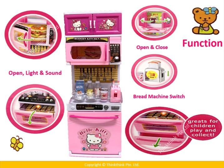 Hello Kitty Mini Kitchen Set , Hobbies & Toys, Toys & Games on Carousell