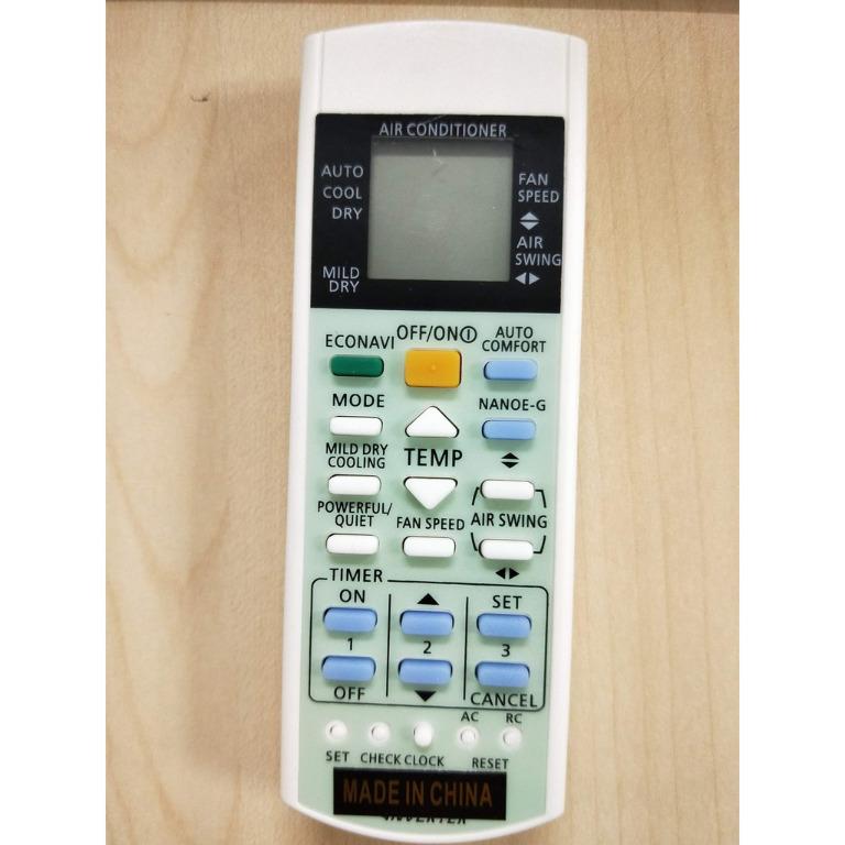 Panasonic Aircon Remote Control (Singapore), TV & Home Appliances, Air ...