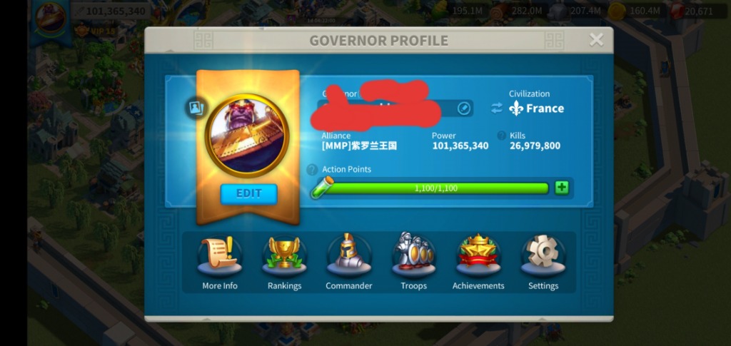 Rise of Kingdoms 102million Power account, Video Gaming, Gaming ...