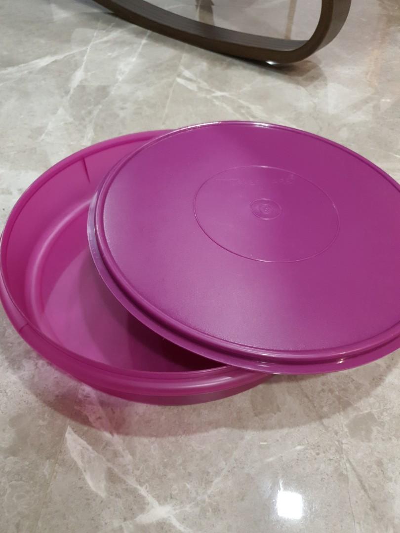 Round Tupperware Container - Purple, Furniture & Home Living ...