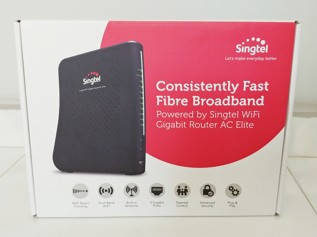 Singtel WiFi Gigabit Router AC Elite(AC1900), Computers & Tech, Parts ...