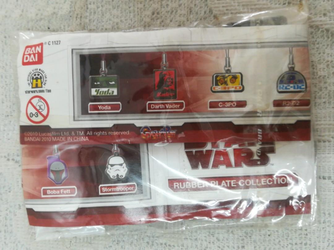 Star Wars Bandai Gashapon Rubber Keychain Set, Hobbies & Toys ...