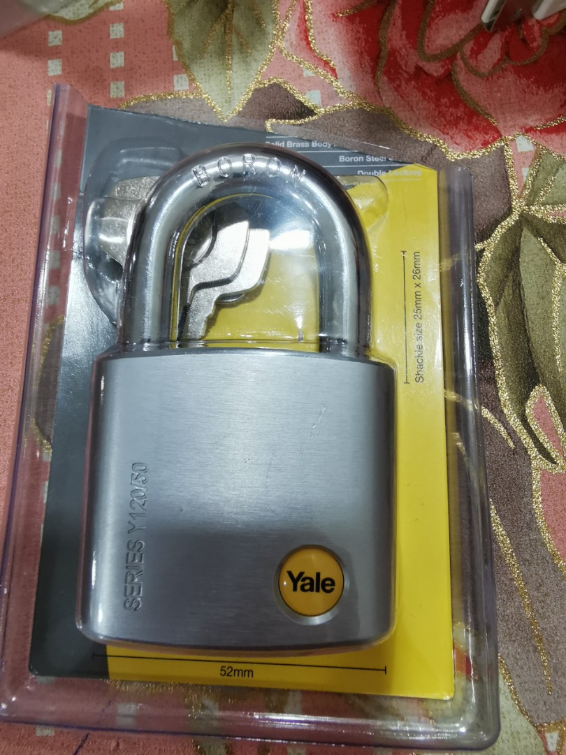 Yale 50mm solid brass lock / padlock, Everything Else on Carousell