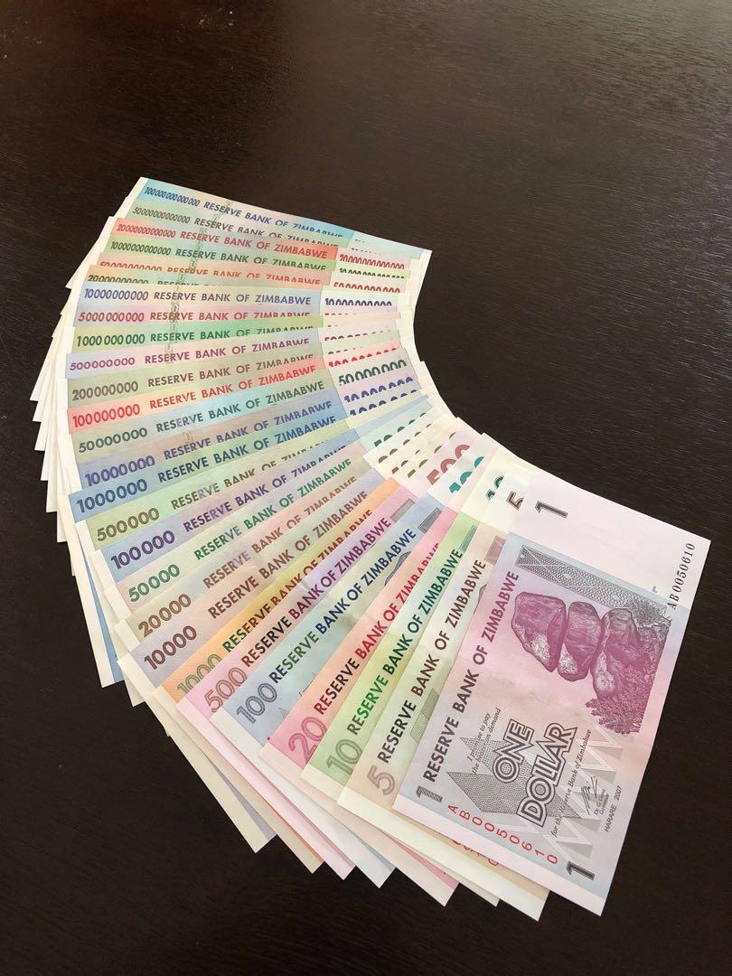 Zimbabwe banknotes - complete set, Hobbies & Toys, Memorabilia ...