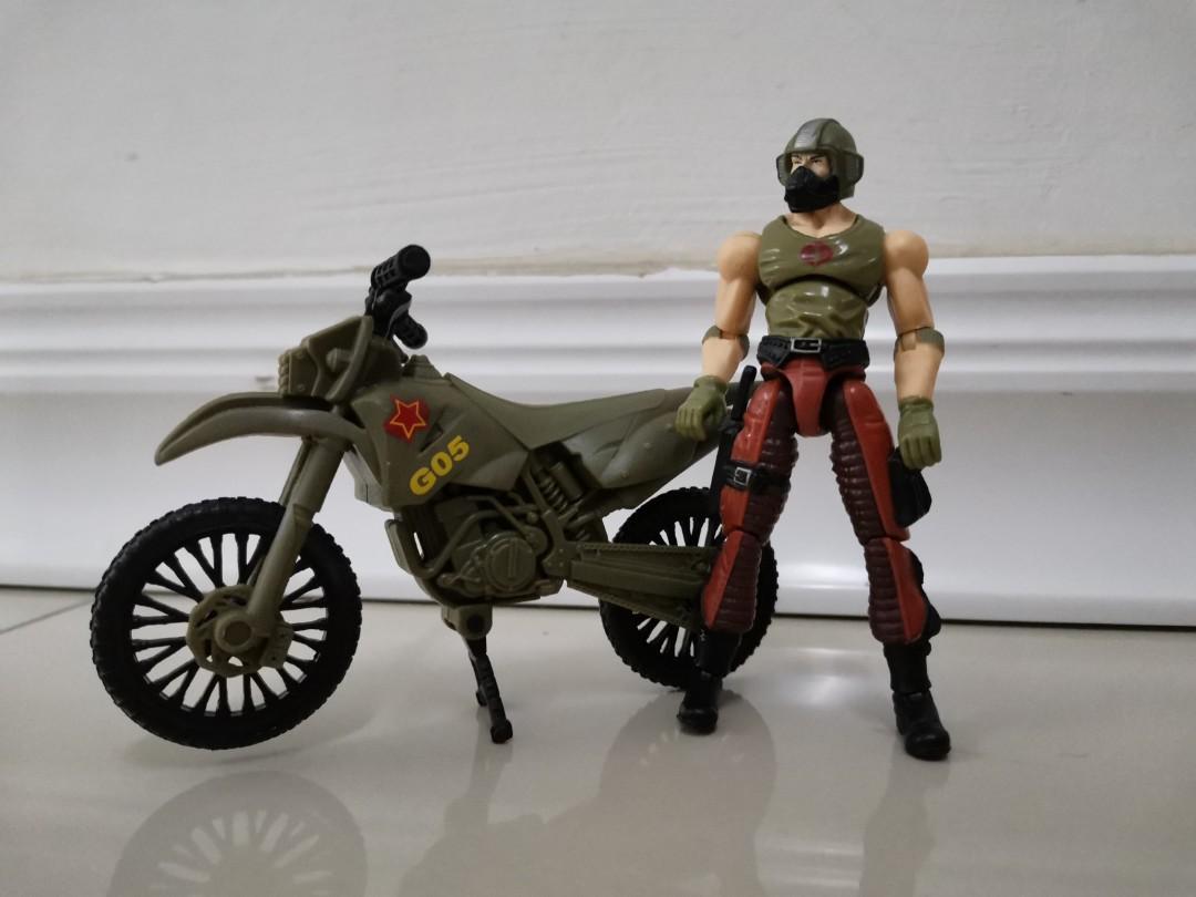 1/18 olive green military dirt bike Gi Joe Marvel compatible, Hobbies ...