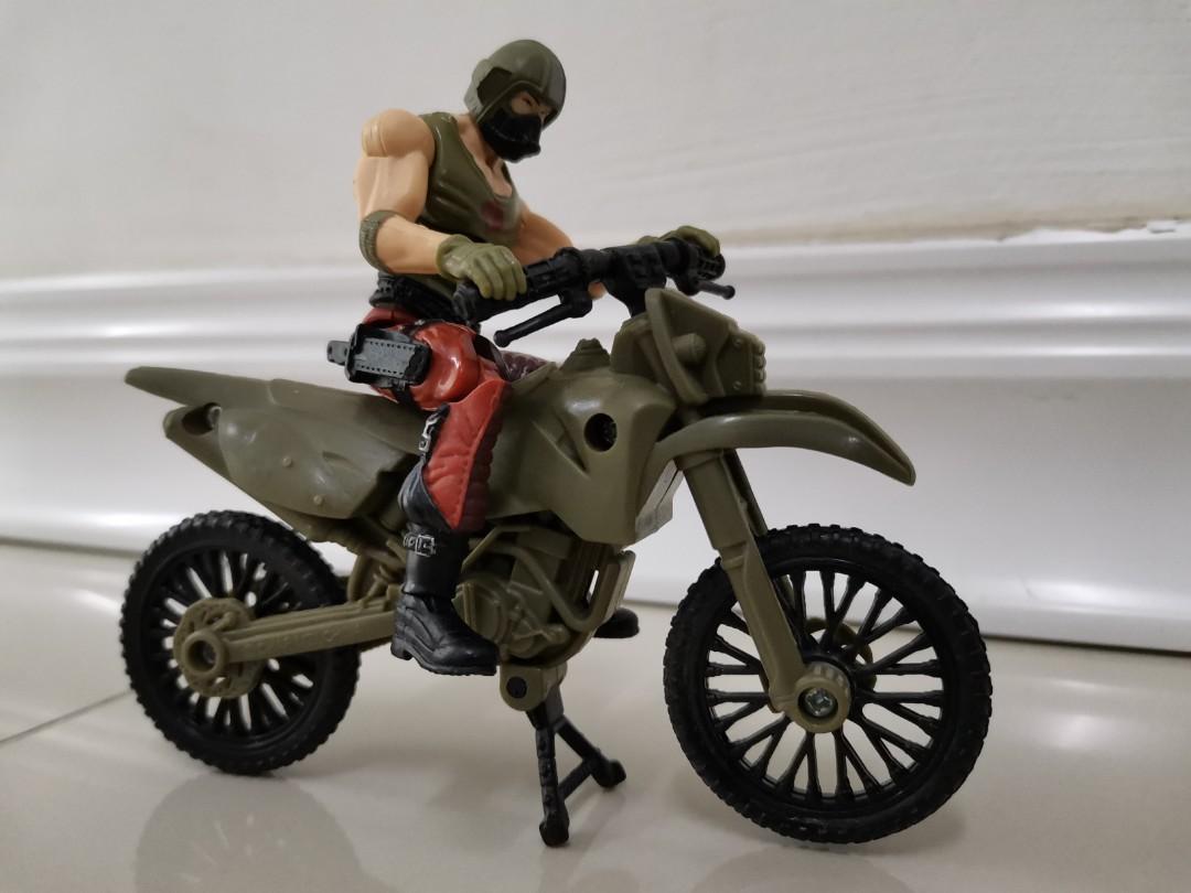 1/18 olive green military dirt bike Gi Joe Marvel compatible, Hobbies ...