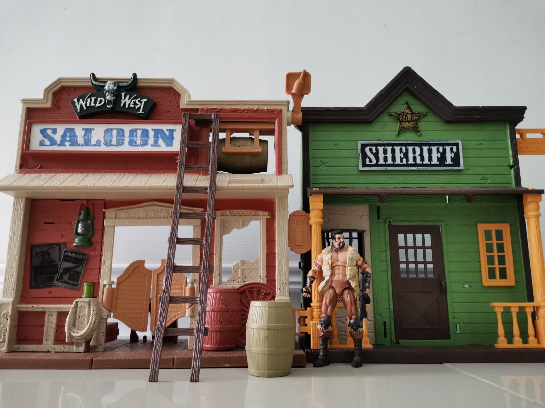 1/18 Wild West Saloon and Sheriff Station playset diorama Star Wars Gi ...